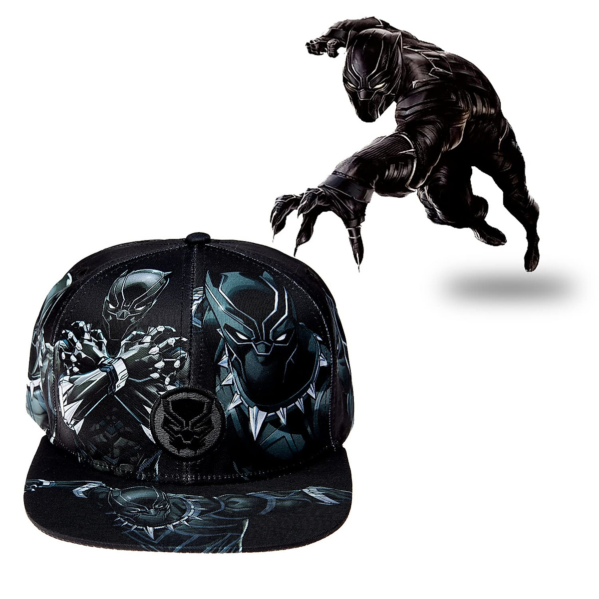 Marvel Black Panther baseball cap, One Size baseball hat for men, Comfortable and Cool mens hat and dad gift for any age, Outstanding Superhero men's cap