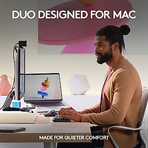 Logitech MX Mechanical Mini Keyboard + MX Master 3S Wireless Mouse for Mac - Low-profile Backlit Keys, Tactile Quieter Switches, 8K DPI Sensor, Quiet Clicks, USB-C,Bluetooth,macOS, iPadOS - Space Grey