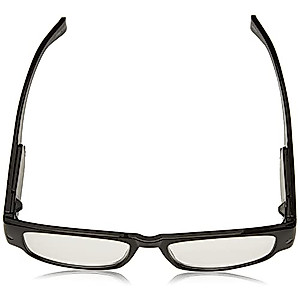 Foster Grant Mens Lloyd Lightspecs Lighted Glasses Reading, Black/Transparent, 59 Mm US