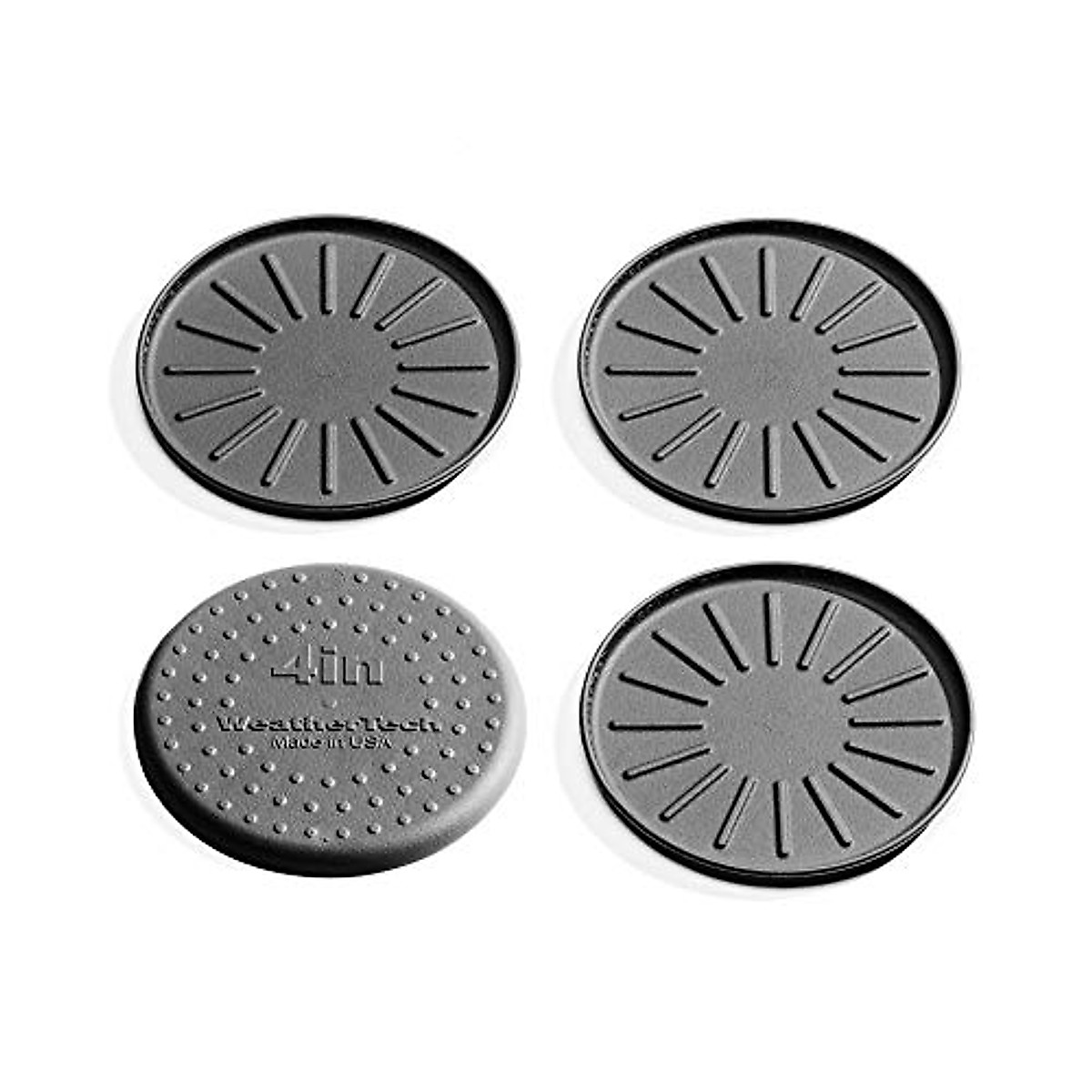 WeatherTech 4" Coasters Black - 8A4CSTBK