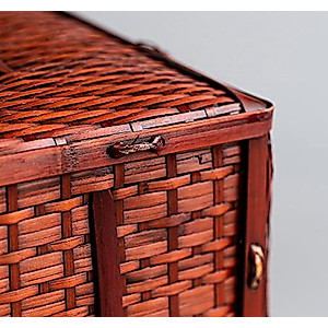 Womens Woven Bamboo Tote Bag Straw Clutch Bags Big Size Straw Bag Satchel Purses