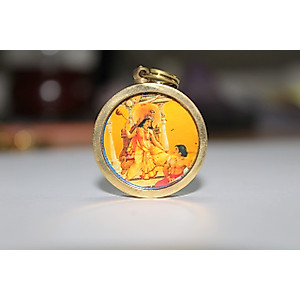 Jet Unique design BAGLAMUKHI Yantra Pendant Remove Negativity positive energy unisex Pendants Good look Pendant (Baglamukhi Yantra)