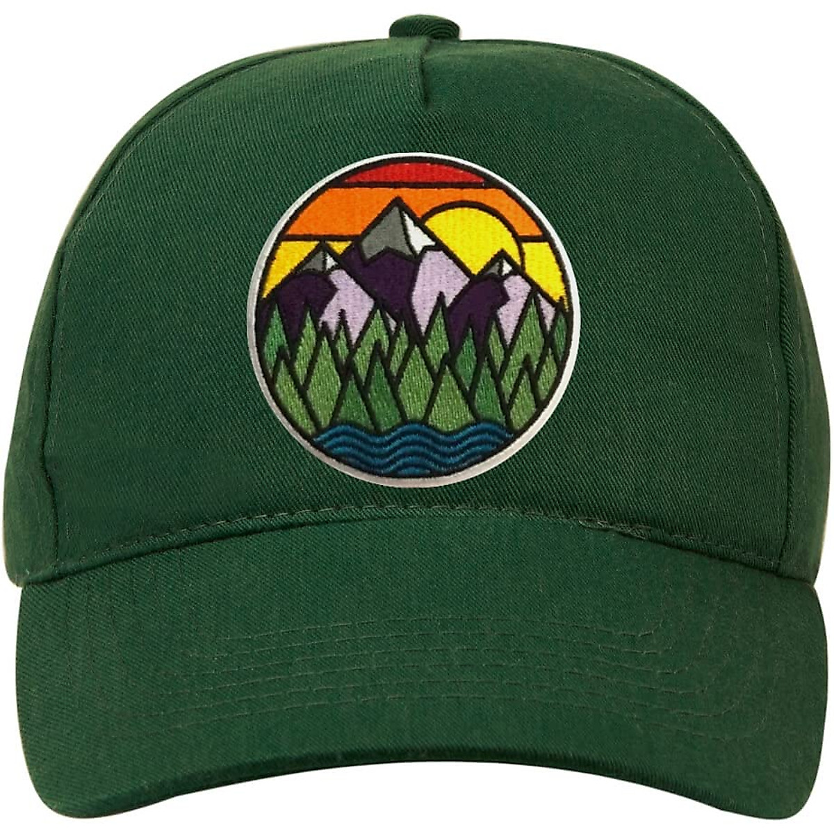 PatchClub Mountain and River Adventure Outdoor Patch - Colorful Embroidered Cool Iron On/Sew On Patches