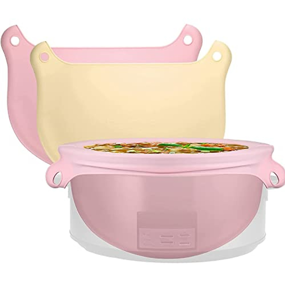 Stew Pot Silicone Liners Silicone Material Liners Large Capacity Slow-stew Cooker Internal Pad Heat Resistant Silicone Air Fryer Bowl