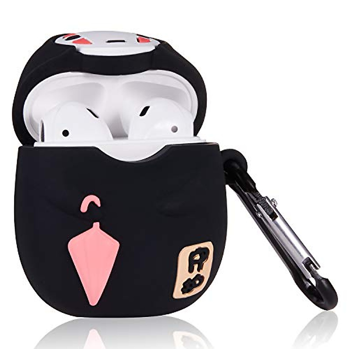 Oqplog for AirPods 2&1 Case, Protective Soft Silicone Cute Cartoon Fun Character Cover for Girls Teens Kids Boys Air Pods, Shockproof Design Skin Accessories Cases for Airpod 1/2 - Umbrella Faceless