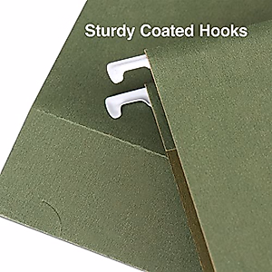 Staples 418376 Hanging File Folders Bx Bottom 3-Inch Expansion Letter Gn 25/Bx