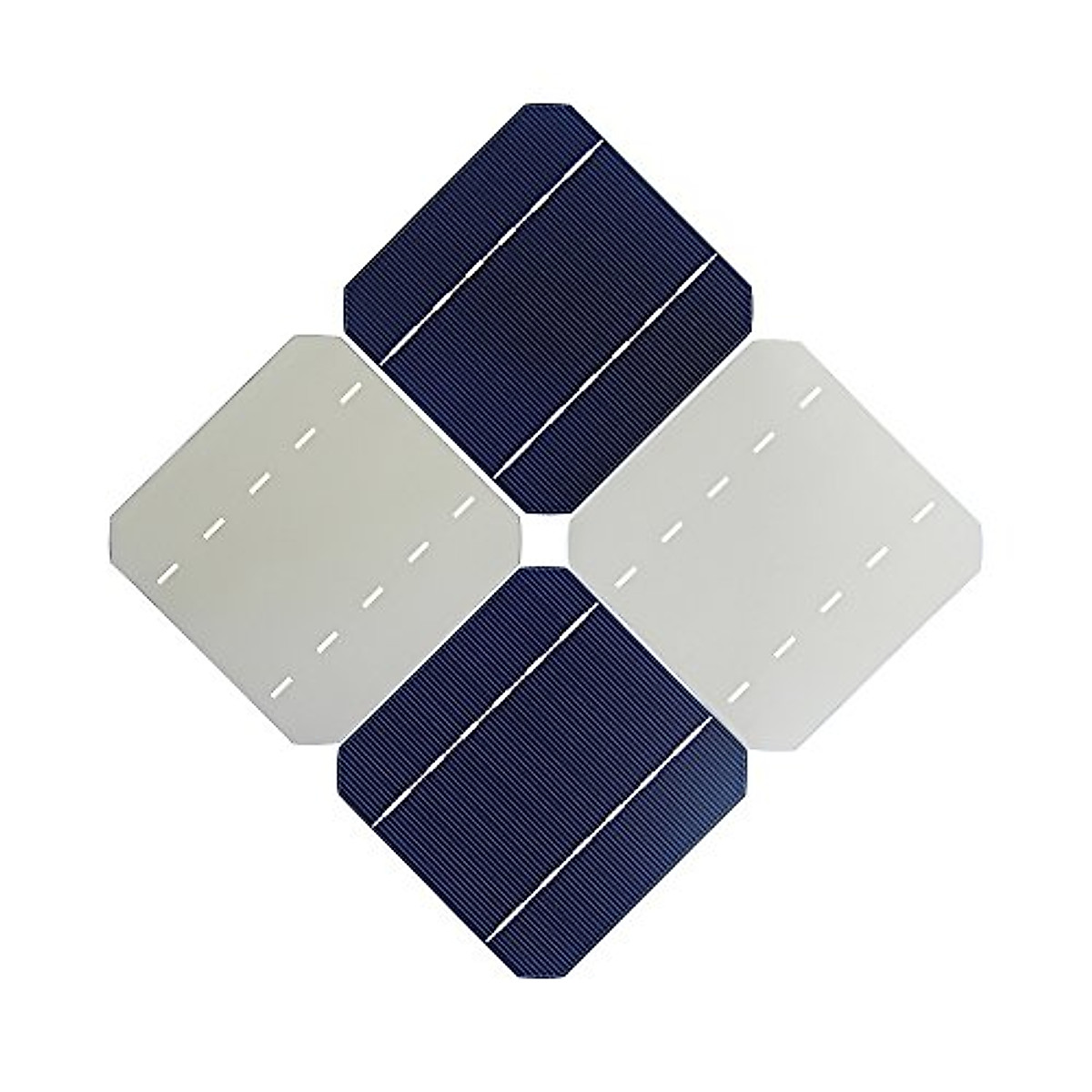 VIKOCELL 40Pcs 2.8W A Grade 125MM Monocrystalline Solar Cells 5x5 for DIY Solar Panel 100W