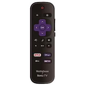 OEM Replacement Remote Control Compatible with Westinghouse Roku TVs - Netflix/Disney Plus/Apple TV+/HBO Max