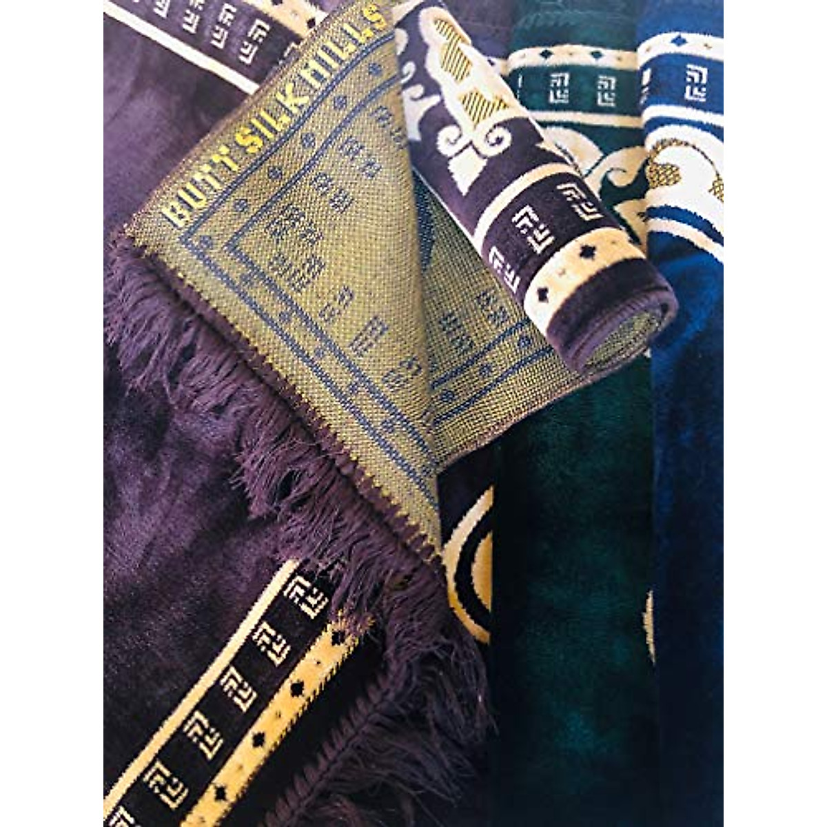 YOUNISALE Prayer Mat/Rug - Janamaz - Sajda - سجادة صلاه - جائے نماز - نماز آسنوں - प्रार्थना आसनों - seccade (Green)