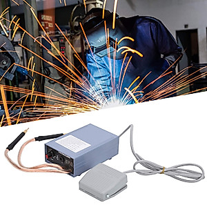 Junlucki Mini Spot Welder, 5000W Spot Welding Machine DIY Portable Adjustable Spot Welder Pen with Foot Switch Battery Spot Welder Spot Welding Equipment for 0.2MM Nickel Strip 18650 Battery(US)