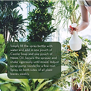 Emily's Naturals Neem Oil for Plants | Spray Kit Makes 48oz | for Outdoor Garden and Indoor House Plants | Safe and Biodegradable
