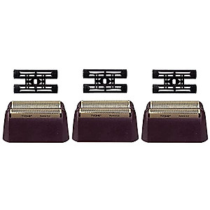Professional 5 Star Series Finale Shaver Replacement Foil and Cutter Bar Assembly Compatible with wahl Foil Heads 7031-100/7043-100,Fit for #8061 8164 shaver (red 3 pack)
