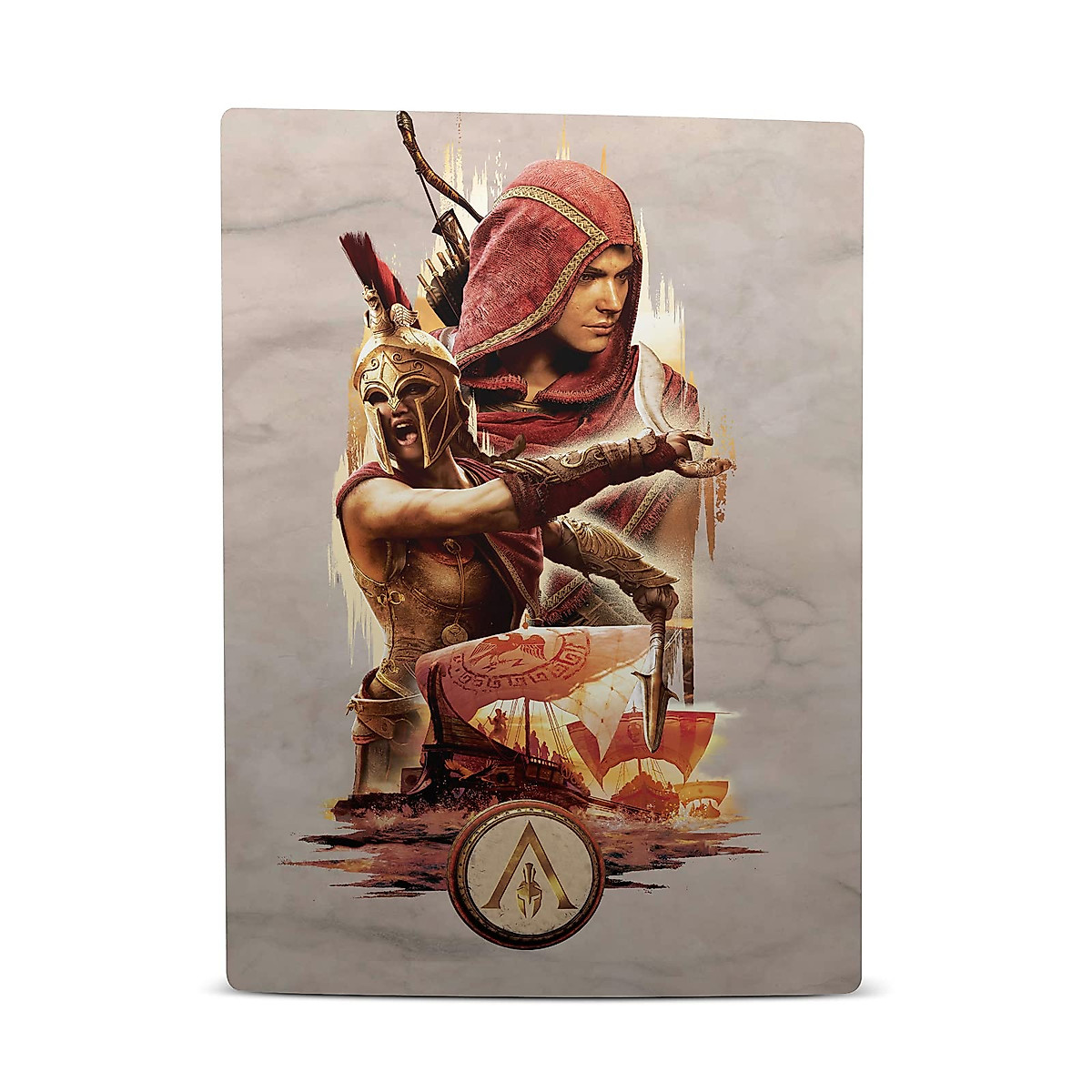 Head Case Designs Officially Licensed Assassin's Creed Kassandra Odyssey Artwork Vinyl Faceplate Sticker Gaming Skin Case Cover Compatible with Sony Playstation 5 PS5 Digital Edition Console