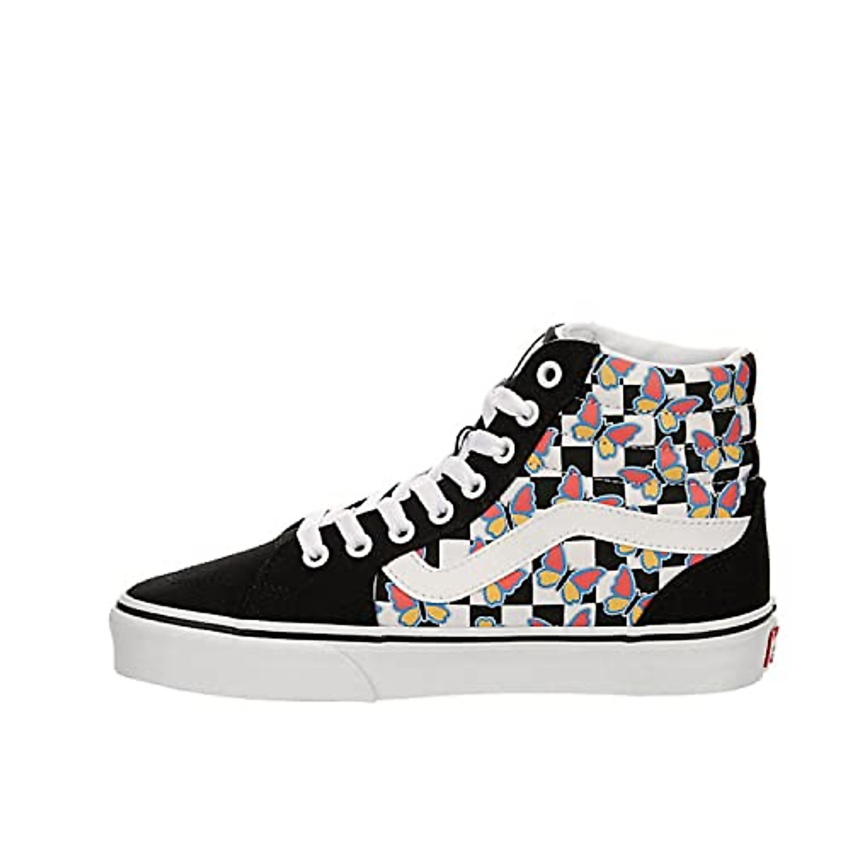 Vans Unisex Filmore High Top Canvas Sneaker - Butterfly Checkerboard Multicolored 6