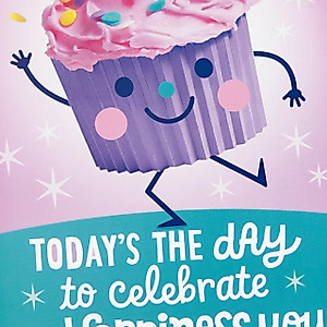 Hallmark Birthday Card for Girls with Sound (Cupcake, Plays Happy by Pharrell Williams)