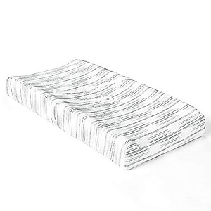 Lush Decor Baby Jungle Adventure Micro Mink 2 Pack Changing Pad Cover, Gray