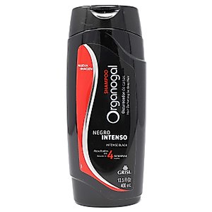 Grisi Organogal Shampoo| Darkening Shampoo with Cactus Extract, Darkening Hair Product for Gray Hair; 13.5 Fl Ounces