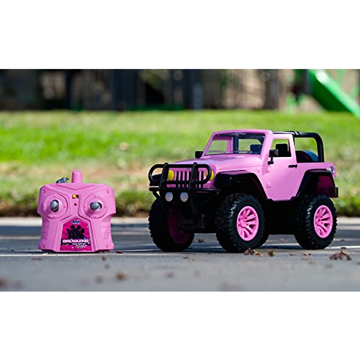 Jada Toys GIRLMAZING Jeep R/C Vehicle (1:16 Scale), Pink, Standard