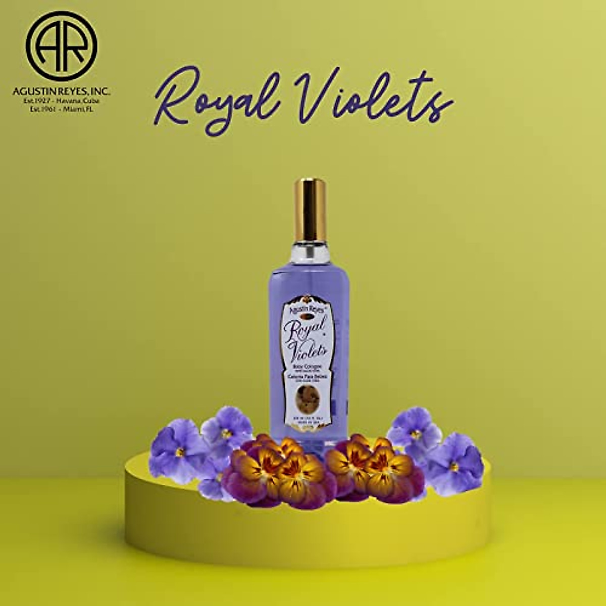 Royal Violets Baby Cologne with Aloe Vera for Baby Sensitive Skin, Relaxing Aroma, 7.6 Fl Oz, bottle