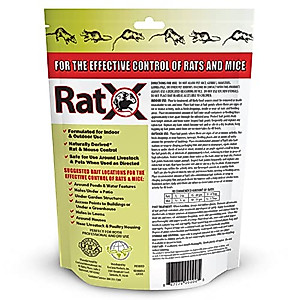 EcoClear Products 620101, RatX All-Natural Poison Free Humane Rat and Mouse Rodenticide Pellets, 1 lb. Bag