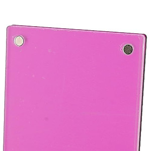 Slanted Back Photo Frame, Self Standing Photo Frame Durable Wide Application for Business Cards for Livingroom (Purple)