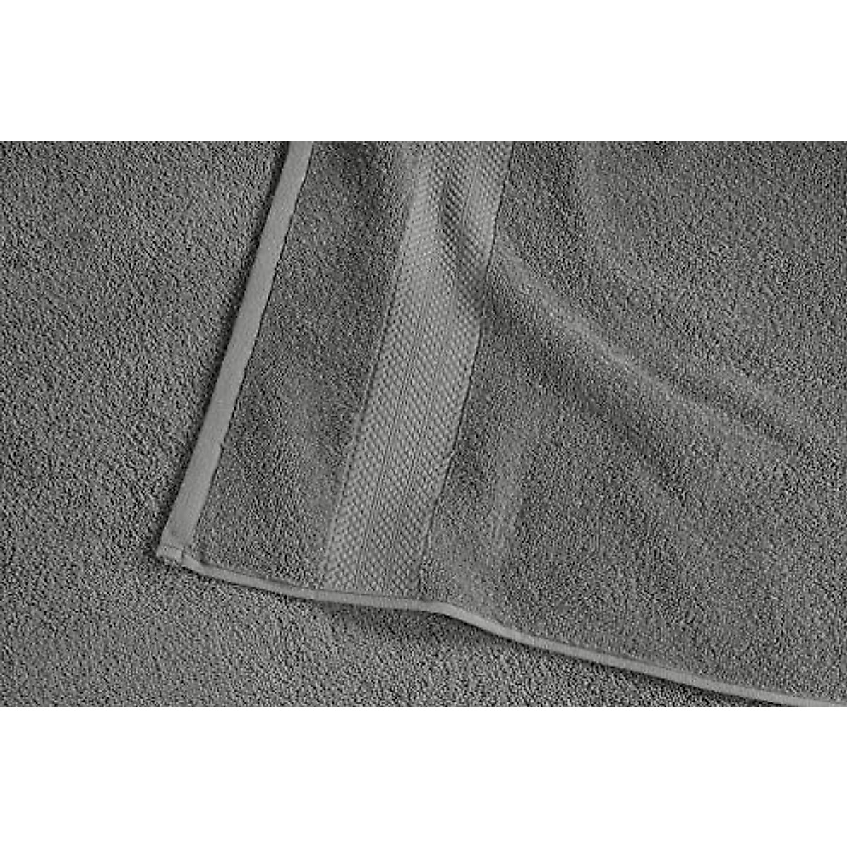 Space Grey Bath Towels for Bathroom Set - 100% Cotton 24 PC Towels Set, Highly Absorbent Bathroom Towel Set, 2 Oversize Bath Sheets, 4 Gray Bath Towels, 6 Hand Towels, 8 Wash Cloths,4 Fingertip Towels