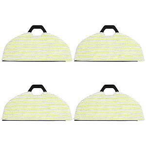 Ecleanfy AV2610WA RV2610WA Vacuum Mop Replacement Pads Compatible with Shark AV2610WA RV2610WA Robot Vacuum, Washable Reusable Replacement Microfiber Soft Pads, 4-Pack
