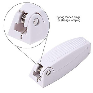 SnowyFox RV Baggage Door Catch 5Pcs, White Camper Door Holder, Baggage Door Latch Door Clip for RV Motorhome Camper Trailer