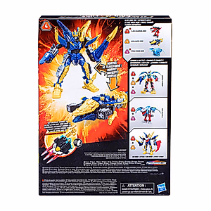 Power Rangers Dino Mosa Razor Zord for Kids Ages 4 and Up Morphing Dino Robot Zord with Zord Link Mix-and-Match Custom Build System