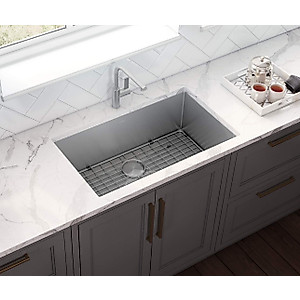Ruvati 28-inch Undermount 16 Gauge Tight Radius Stainless Steel Kitchen Sink Single Bowl - RVH7250