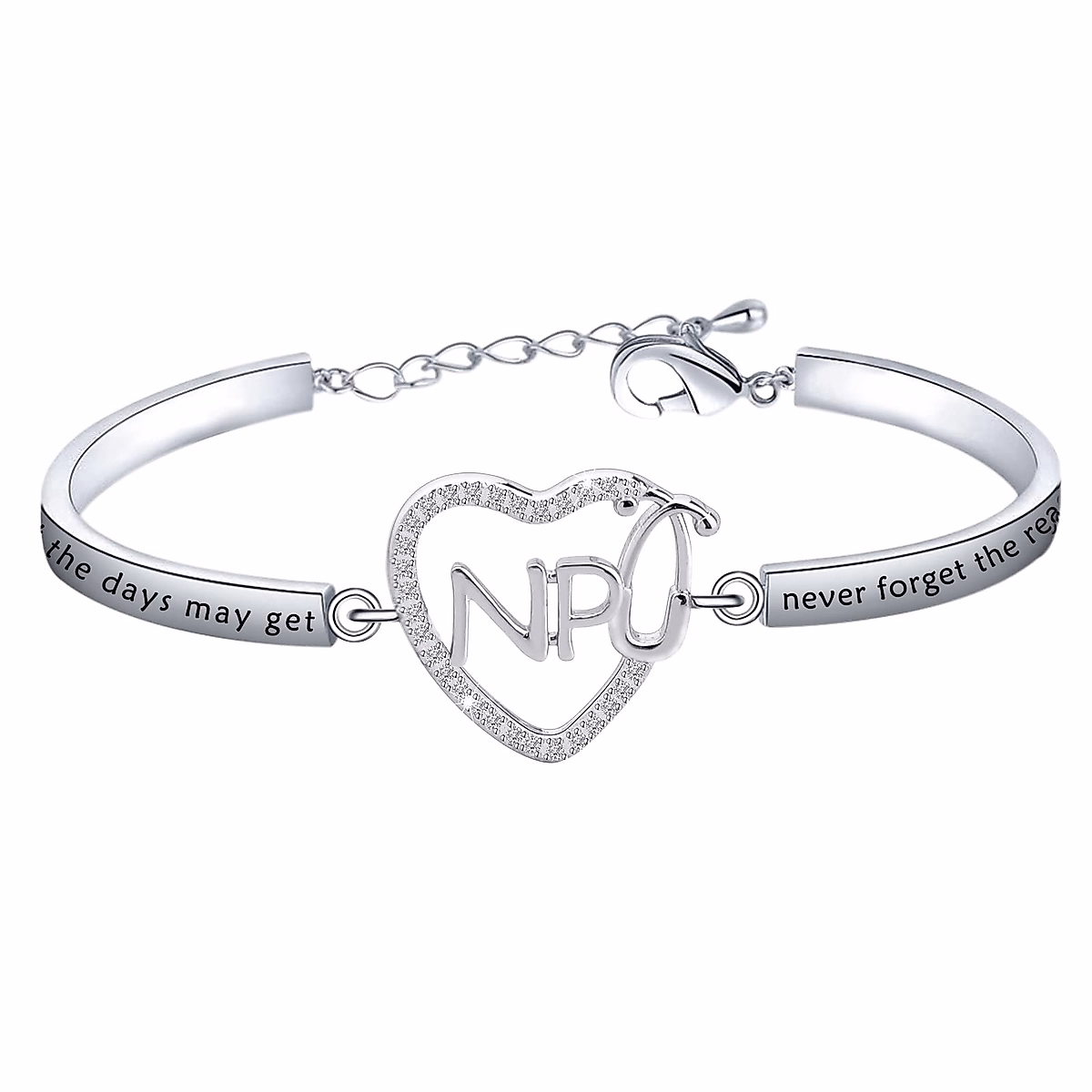 BNQL Nurse Practitioner Gifts NP Keychain Nurse Practitioner Graduation Gift NP Gift Nurse Practitioner Jewelry Nurse Keychain (Np bracelet)