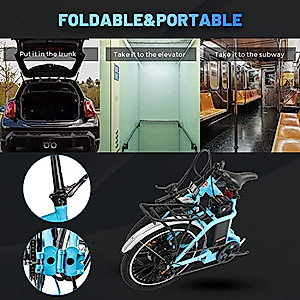 ECOTRIC Step-Through-2 20" Folding Electric Bicycle Powerful 350W Motor 36V/12.5AH Removable Lithium Battery City Bike Alloy Frame Ebike LED Display - 90% Pre-Assembled
