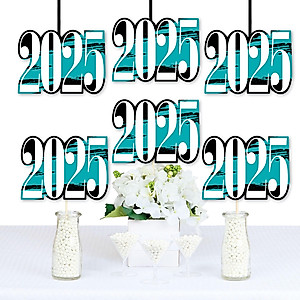 Big Dot of Happiness Teal Grad - Best is Yet to Come - 2023 Decorations DIY Turquoise Graduation Party Essentials - Set of 20