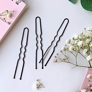 U Shaped IKOCO 2.4 inch Hair Pins for Women's Ballet Buns with Storage Box