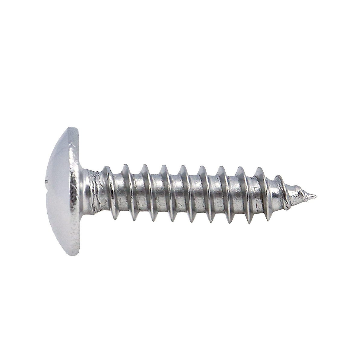 Sydien 100Pcs M5x20mm 304 Stainless Steel Round Phillips Head Wood Screws Self Tapping Screw Fasteners