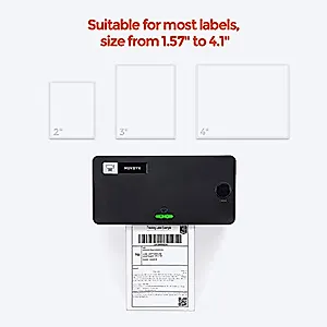 MUNBYN Thermal Printer for Shipping Labels [Upgraded 2.0] Label Printer for Small Business Compatible with Amazon, Etsy, Ebay, Shopify, FedEx, UPS, USPS