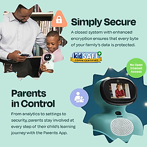 Miko Mini - Interactive Robot for Kids - For STEAM Learning - With Conversational AI - Tech Gift for Kids - Coding, Dancing Robot with Learning Games - For Boys & Girls Ages 4-10 - Blue