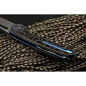 Kevin john Harpoon Folding Pocket Knives M390 Blade Titanium alloy Disassembly Pivot Screws