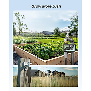 RAINPOINT Sprinkler Timer Outdoor Brass Swivel, Water Timer for Garden Hose Faucet Timer, Programmable Watering Irrigation Timer V2, 2024 Release