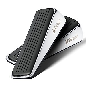Techoln Door Stoppers for Bottom of Door, Metal and Rubber Door Stop, Doorstops for Inside Door, Door Wedge Holder Blocker for All Floor Surfaces, Easy Storage Wall Security (2, Black Silver)