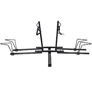 Hitch Mount Bike Rack Carrier Upright 2 Mountain Bike E-Bike Carrier Platform Style 2" Rear for SUV Van Truck Minivans RV Trailer