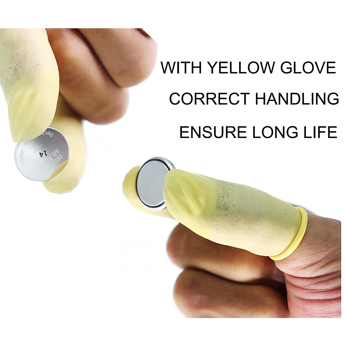 LeFix 3V ML2032 Rechargable Coin Cell Lithium Battery for Logitech K750 Solar Keyboard,Sega Dreamcast|Plastic Scribe and Anti-Static Finger Glove Kit (1Pack)