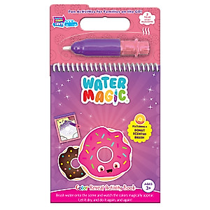 Water Magic (2Pack - Cupcake and Donut) - Patented Gourmet Scented Reusable Water Reveal Activity Pads - No Mess, All Fun by Scentco