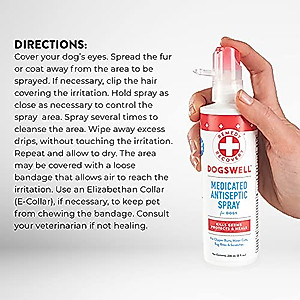 DOGSWELL Remedy + Recovery Medicated Antiseptic Spray for Dogs, 4 oz. (Packaging May Vary)