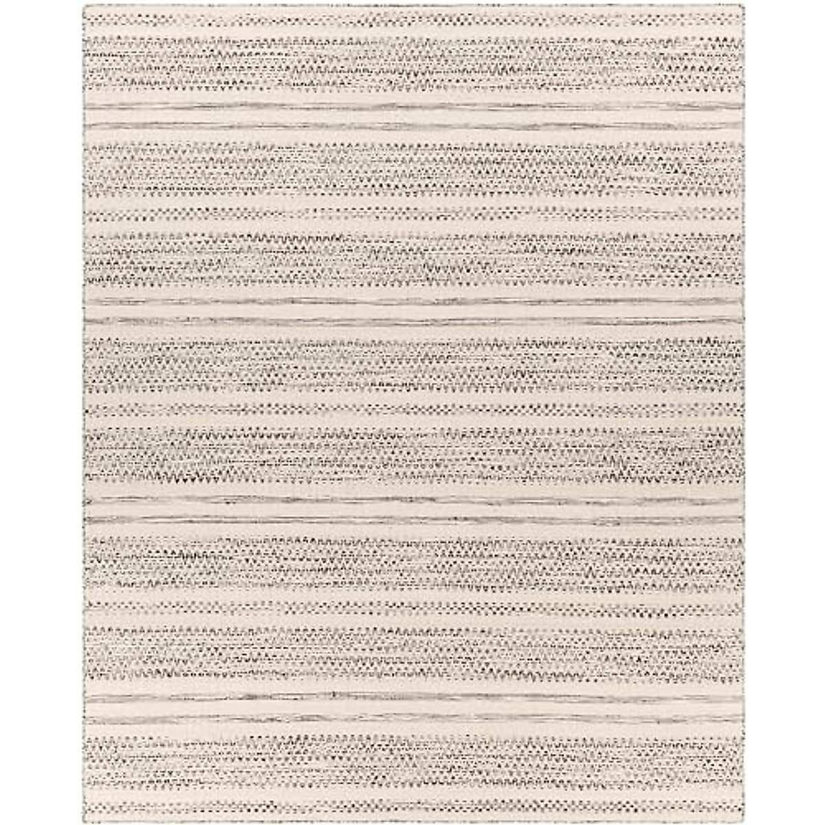 Mark&Day Area Rugs, 8x10 Marie Global Gray Area Rug, Beige Grey Black Carpet for Living Room, Bedroom or Kitchen (8' x 10')
