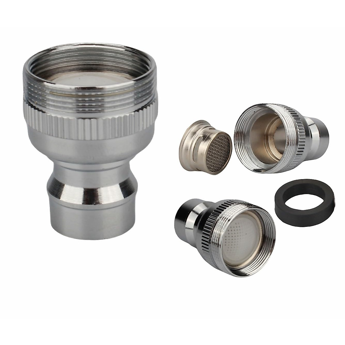 Dishwasher Faucet Adapter (Chrome-brass) fit for Danby, SPT, Homelabs, Costway, Panda, Rovsun Portable Dishwasher to Sink