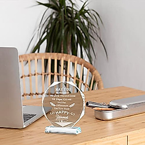 YWHL Retirement Gifts for Men Women 2023 Happy Retirement Gifts Crystal Keepsakes Retired Plaque Gifts for Retiree Teacher Police Firefighter Nurse Coworker Doctor Friends