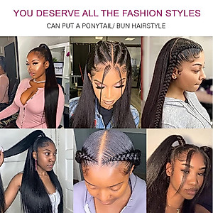 250 Density 30 Inch Lace Front Wig Human Hair,13x4 HD Lace Frontal Wigs Human Hair Pre Plucked with Baby Hair Glueless Straight Lace Front Wigs Human Hair For Black Women
