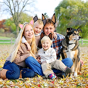 CiyvoLyeen 15 PCS Puppy Dogs Ear Headbands for Pet Birthday Party New Year Favors Dog Theme Costumes Dress-up Photo Booth Props Cute Puppy Baby Shwer Party Supplies Gift