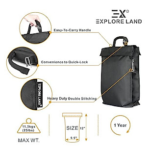 Explore Land 2-in-1 Saddle Weight Bag Universal Filled with Water & Sand